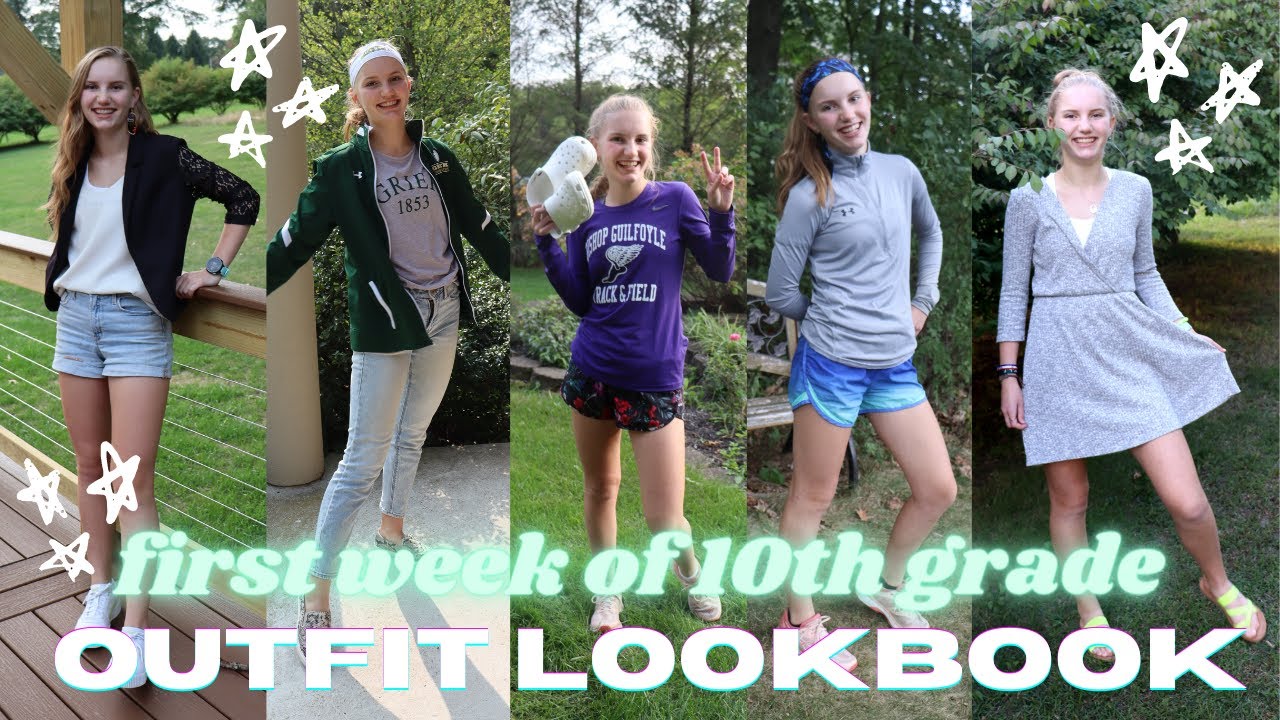 My First Week of 10th Grade OUTFIT LOOKBOOK // Episode 110 - YouTube
