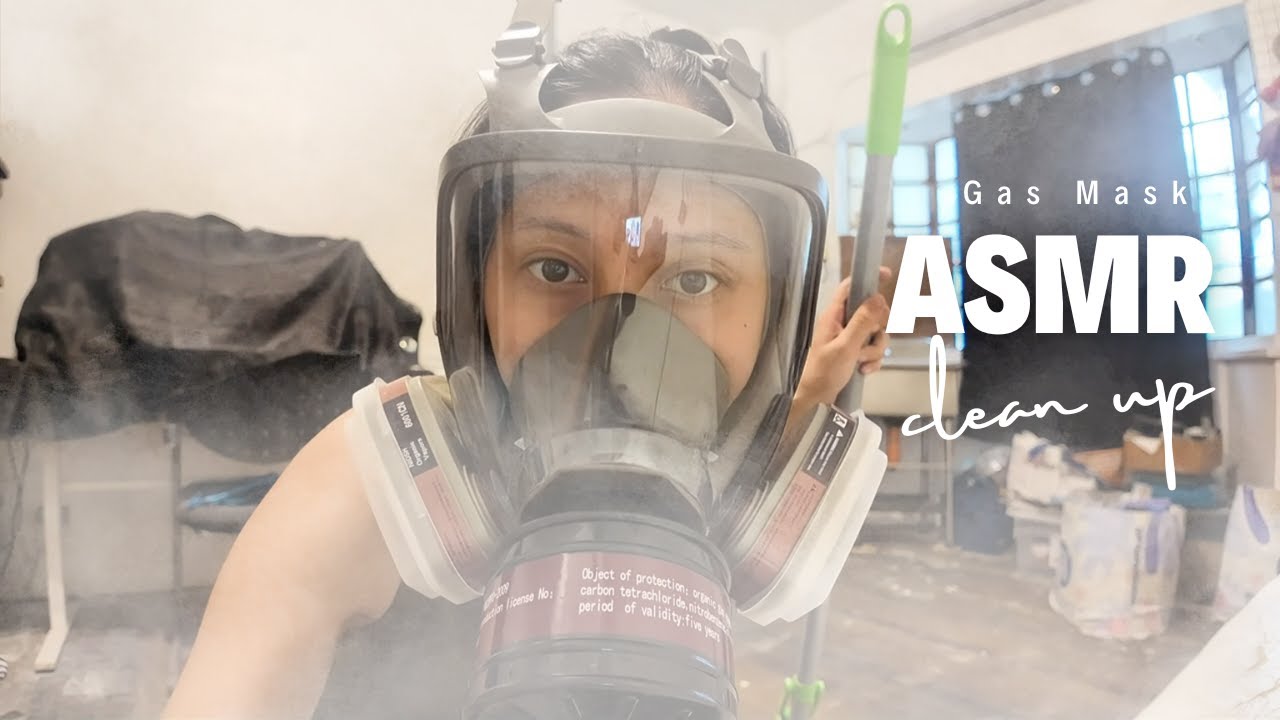 The Air Was So Bad… I Had to Sweep in a Gas Mask (ASMR Cleanup) - YouTube