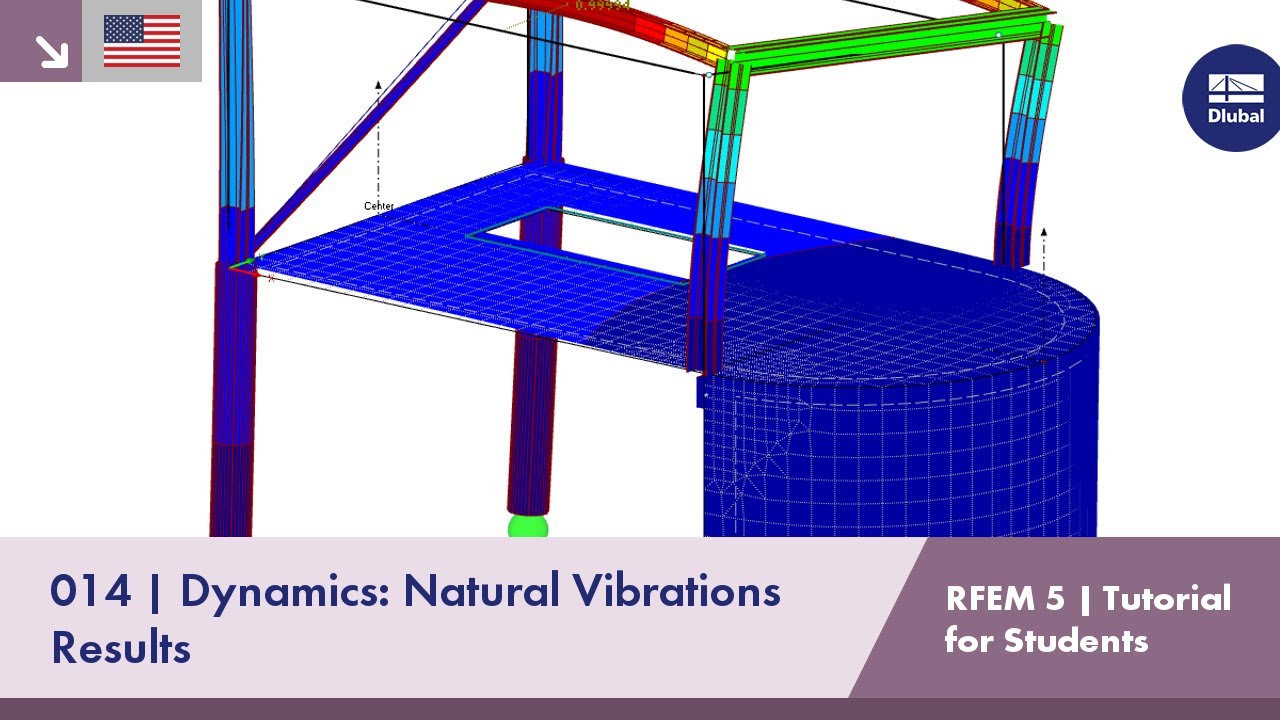 RFEM 5 Tutorial for Students | 014 Dynamics: Natural Vibrations ...