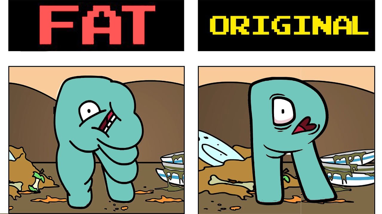 Alphabet Lore (A - Z...) But They FAT vs ORIGINAL TRANSFORM - YouTube