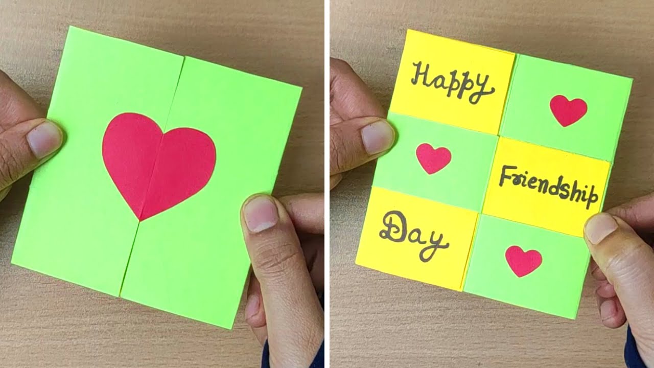 DIY - Friendship day MAGIC card | Handmade Friendship day card idea ...