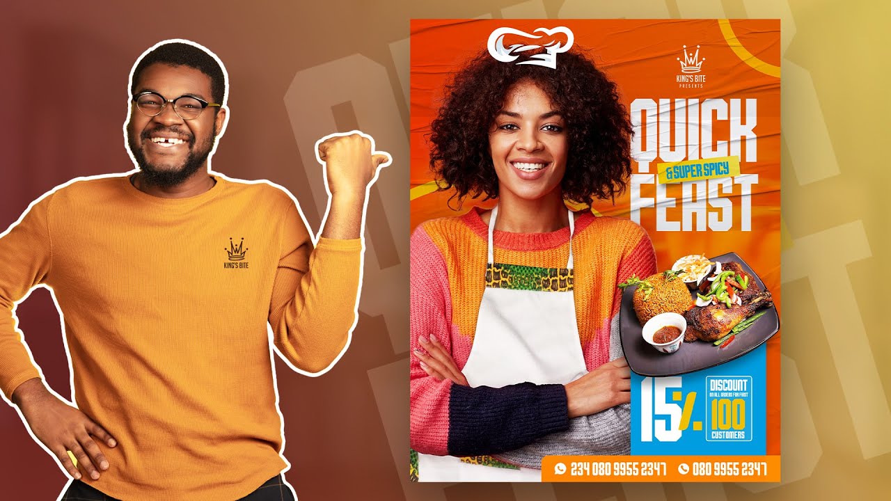 How to Create a Professional Poster in Photoshop (Restaurant Flyer ...