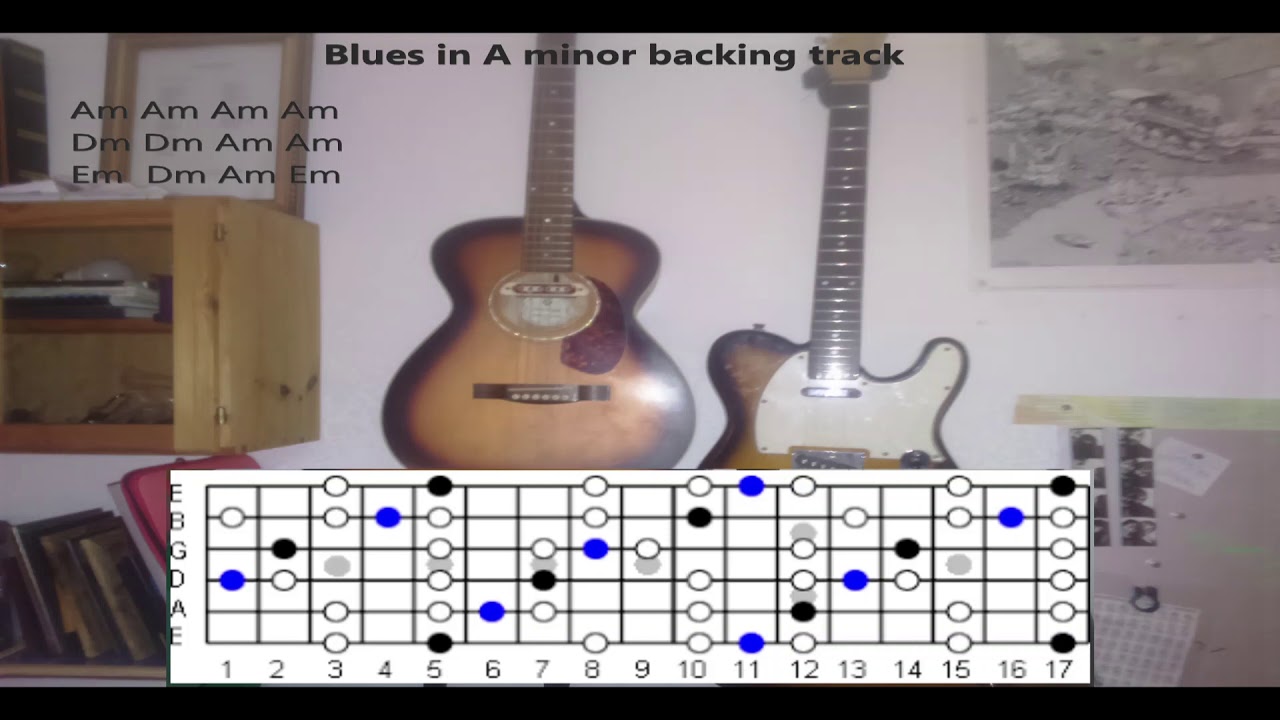 Blues backing track in A minor - YouTube
