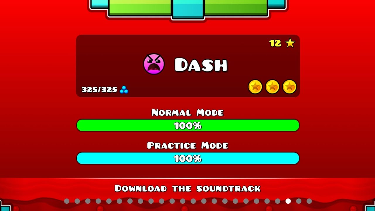 GEOMETRY DASH "DASH" CLEAR(ALL COIN)/지오메트리대쉬 "대쉬" 올코인 클리어 - YouTube