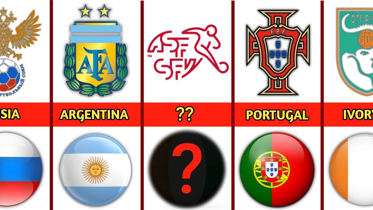 Every NATIONAL FOOTBALL TEAM NEW LOGOS from Every Country in the World ...