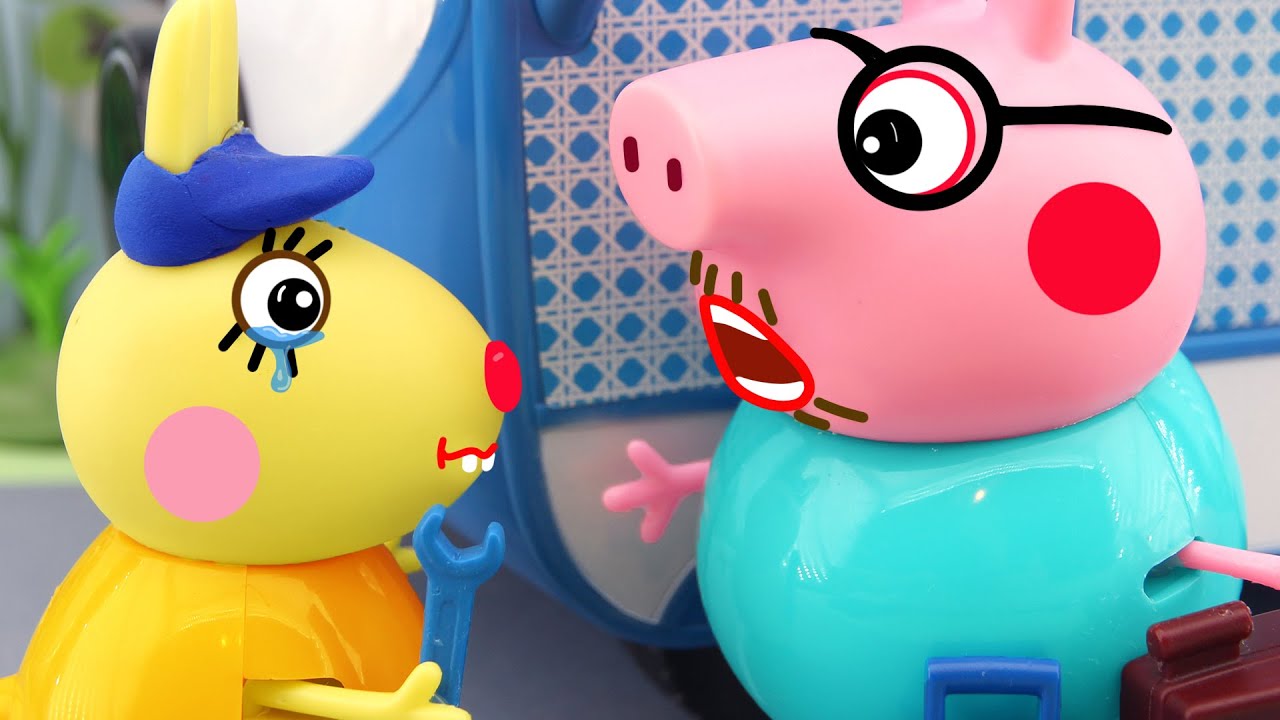 Broken bus, picnic, Peppa Pig Animation - YouTube