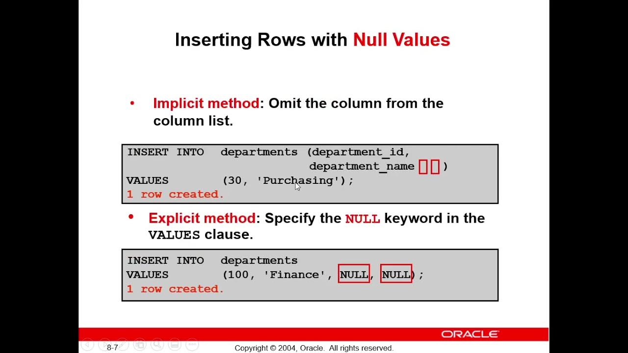 DML - Insert - Delete - Update - Commit - Rollback - Savepoint - YouTube