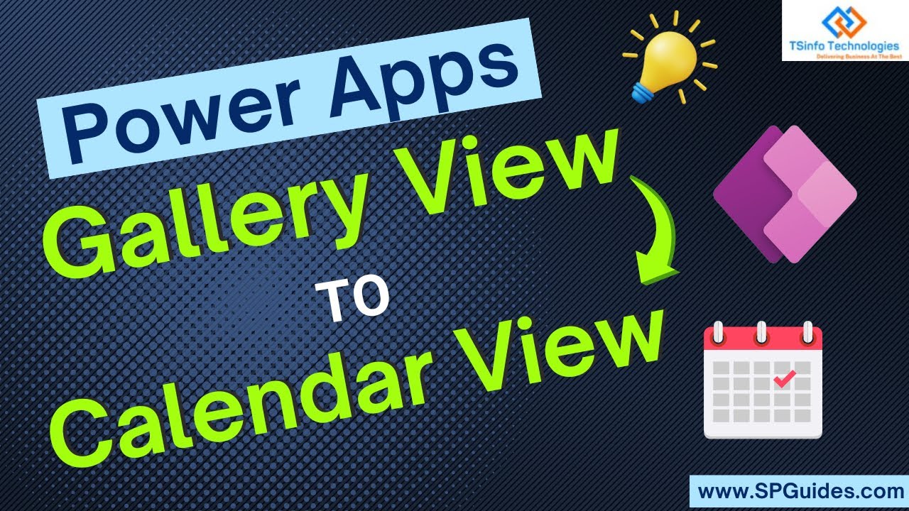 Power Apps Gallery View to Calendar View | Power Apps Dynamic Calendar ...