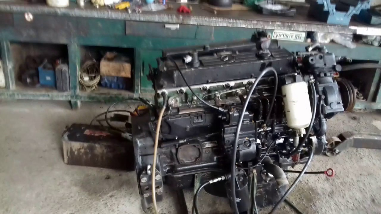 Motor 366 la mb 1620 - YouTube