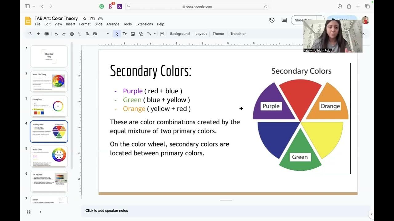 Color theory Slideshow explanation - YouTube