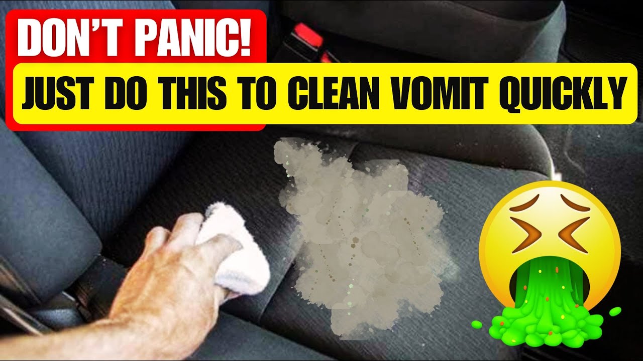 Vomit in Your Car? Here’s the Fastest Way to Clean It Up!🚙 - YouTube