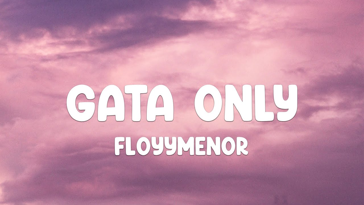 FloyyMenor - GATA ONLY ft. Cris MJ (Letra/Lyrics) - YouTube