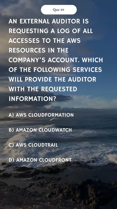 Aws Certified Cloud Practitioner Questions Aws Awscloud Awsccpcertification Awsccp Youtube
