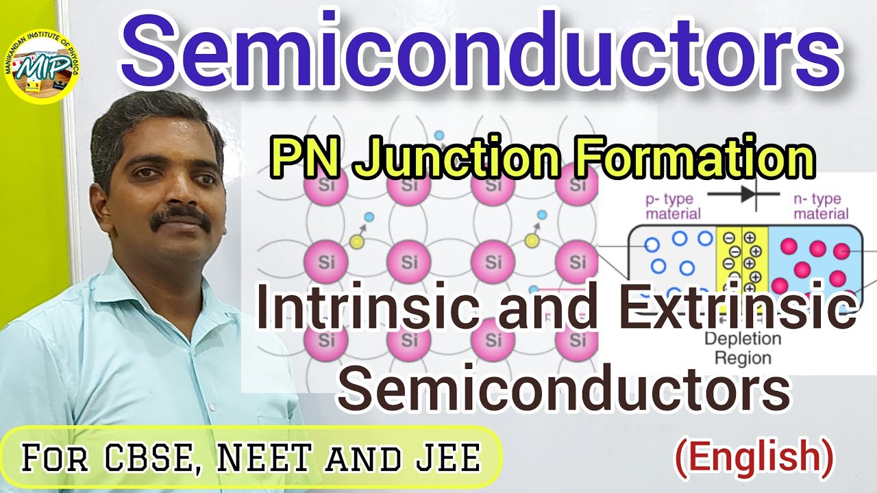 Intrinsic and Extrinsic Semiconductors and PN Junction formation | 12 Physics | CBSE, NEET ...