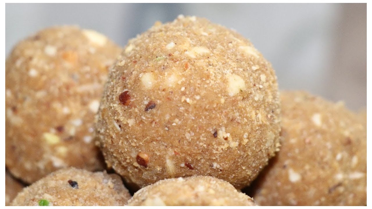 Panjiri Ke Laddu Recipe - How to Make Healthy Panjeri Ke Laddu - YouTube