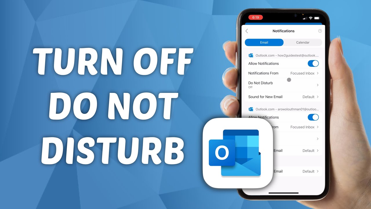 How to Turn OFF Do Not Disturb in Outlook - YouTube
