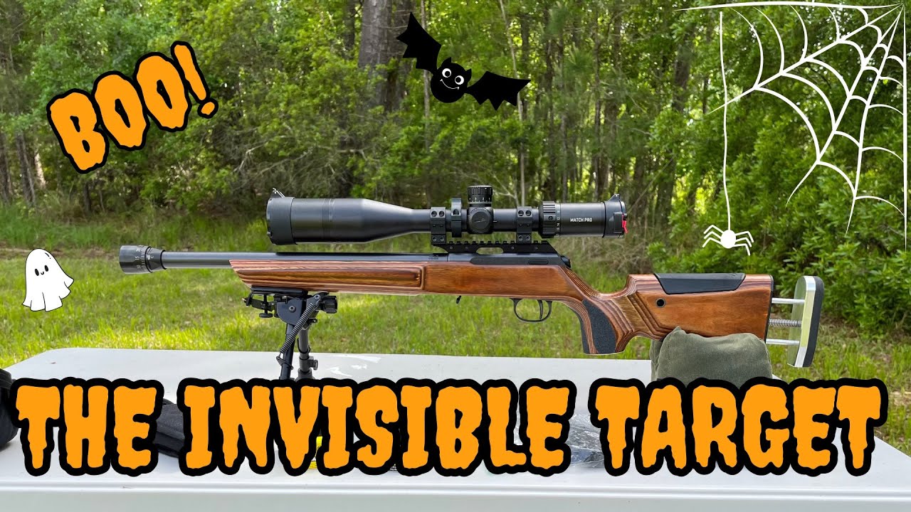 Halloween special! CZ 457 shooting The Invisible Target Challenge! Boo ...