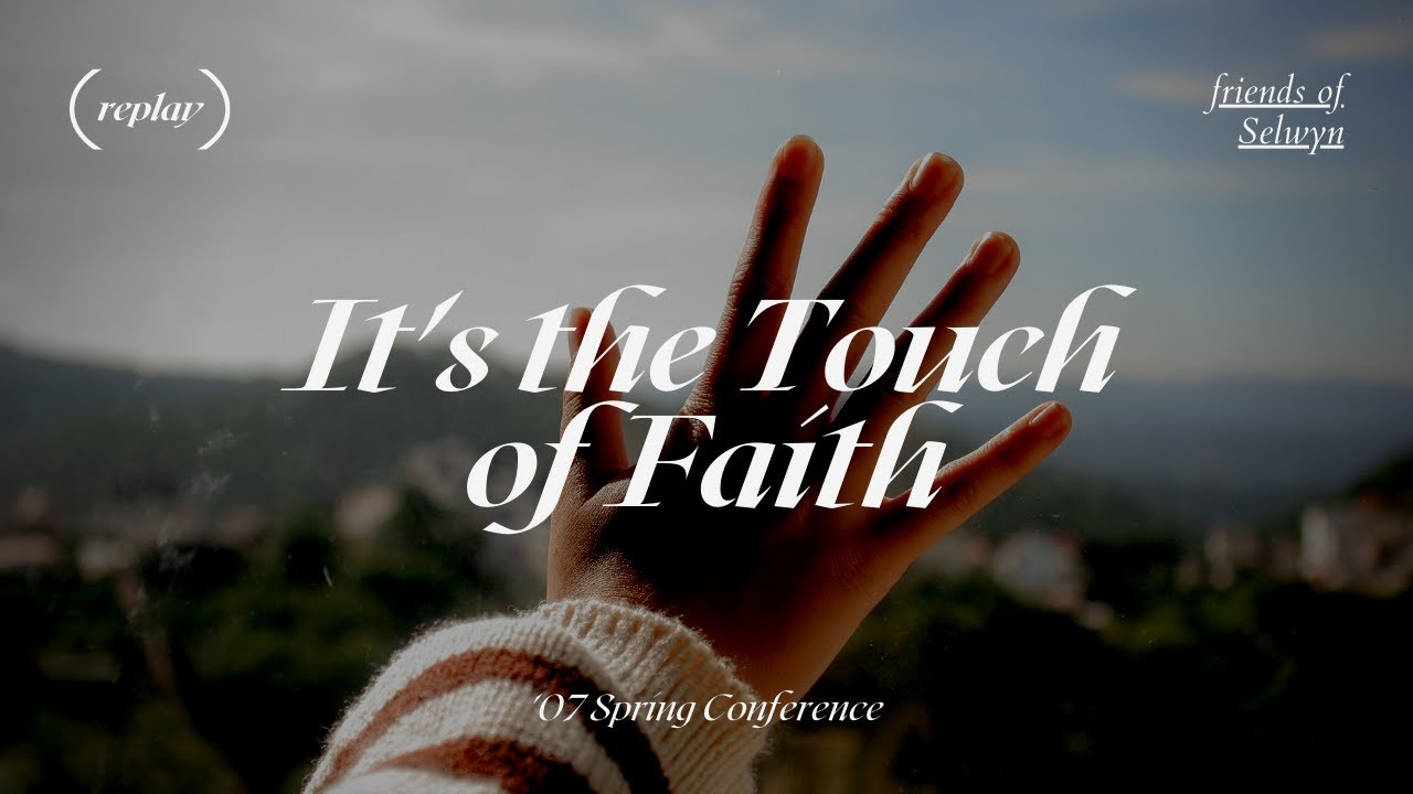 It's the Touch of Faith | David Horton - YouTube