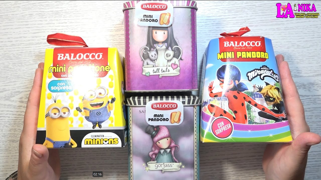 APRO MINI PANDORINI PANETTONCINI DELLE GORJUSS SANTORO MINIONS E ...