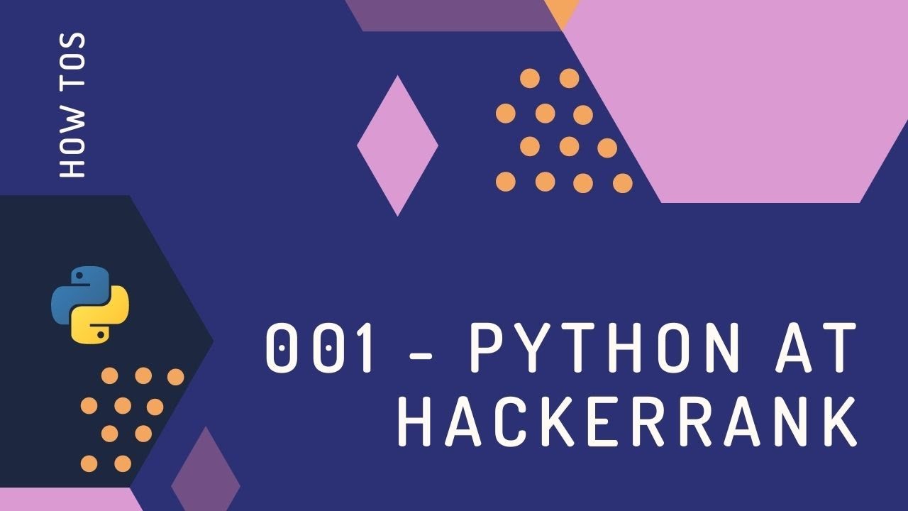 001 Python At Hackerrank Hello World Youtube 7818