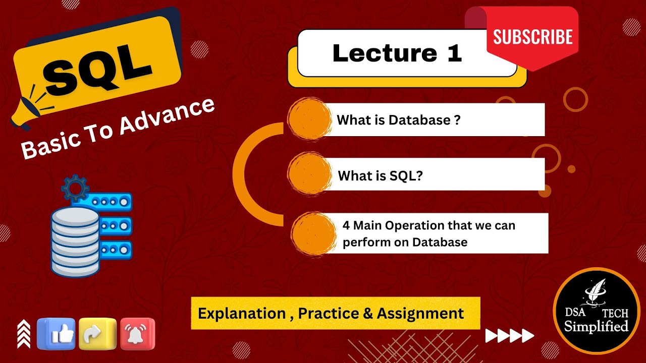 Lecture 1 Introduction To Sql Database Sql Tech Simplify 6772