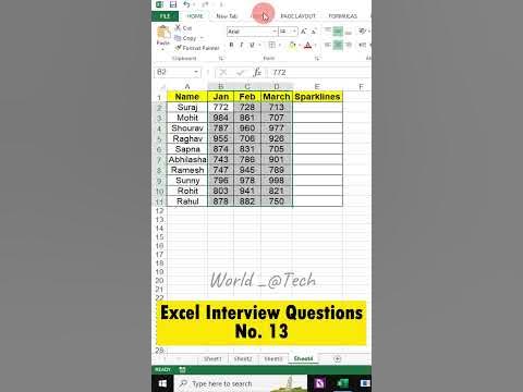 Excel Interview question with answer | excel tricks | #exceltricks #exceltutorial #shorts #excel ...