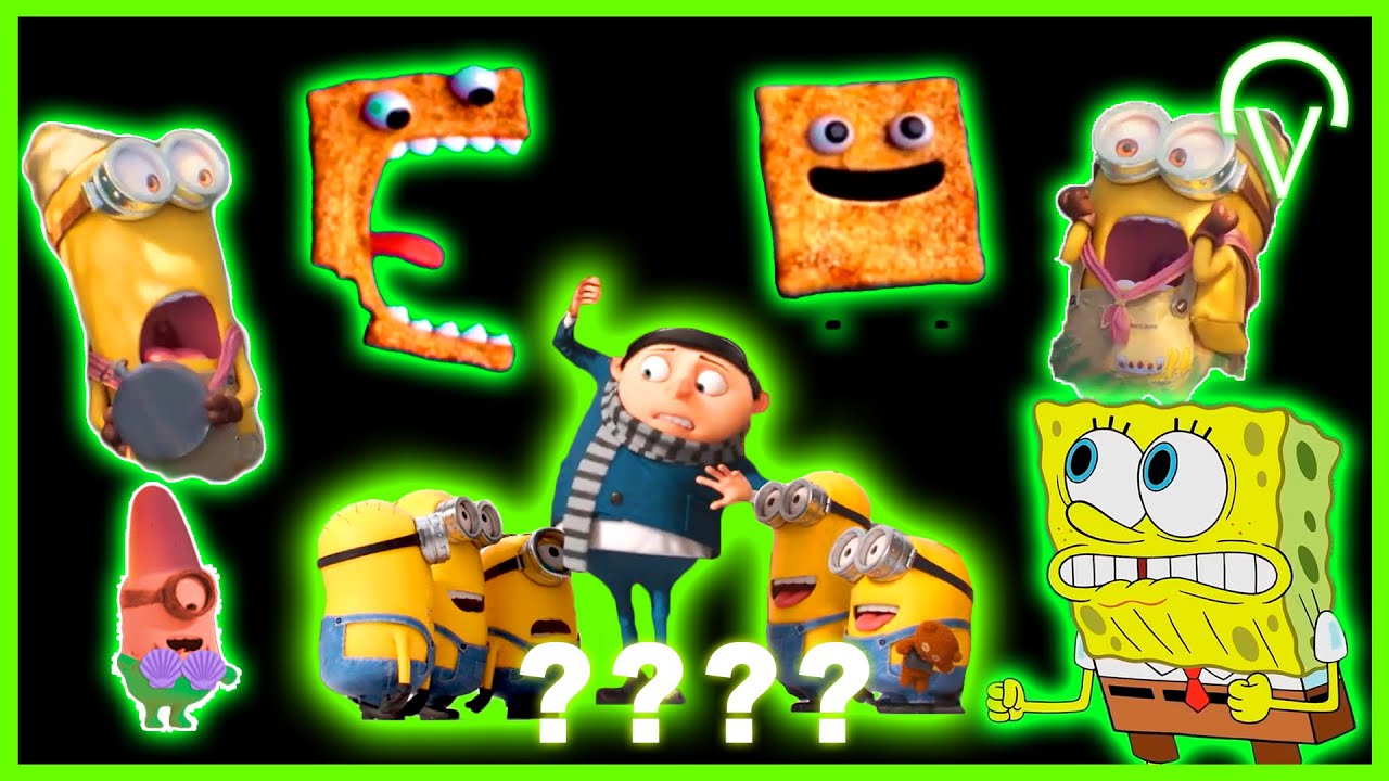 50 Minions, SpongeBob ! Mega Compilation Sound Variations in 507 ...