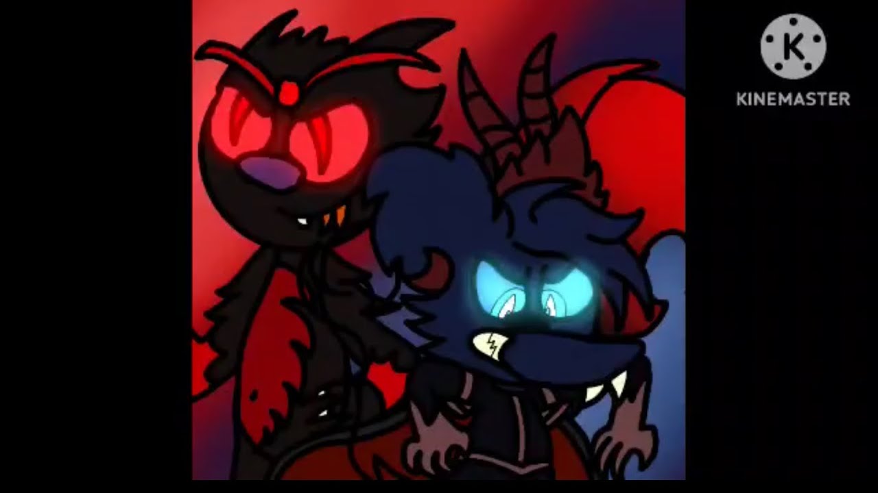 the two cartoon villain's / dark blood scratch and rat king/speed paint ...