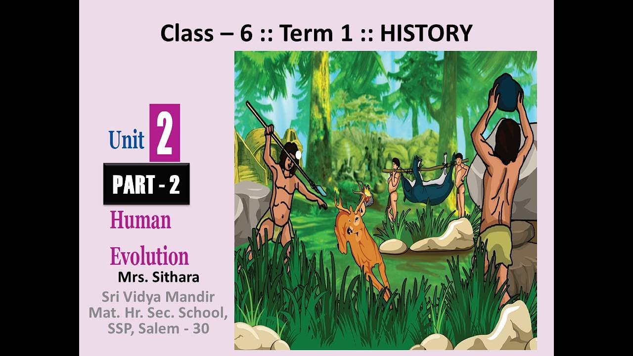 HUMAN EVOLUTION || CLASS 6 TERM 1 | SOCIAL - HISTORY || UNIT 2 PART 2 ...