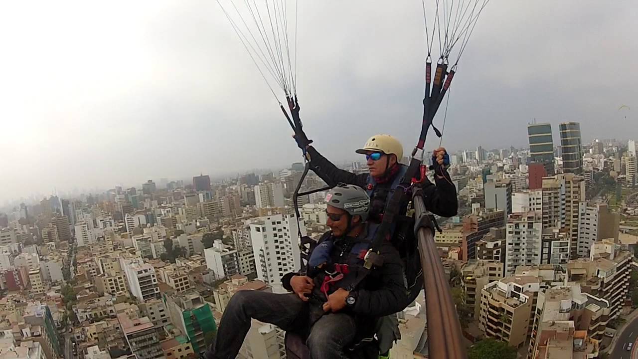 Paragliding over Costa Verde Lima Peru JUNE 2016 - YouTube