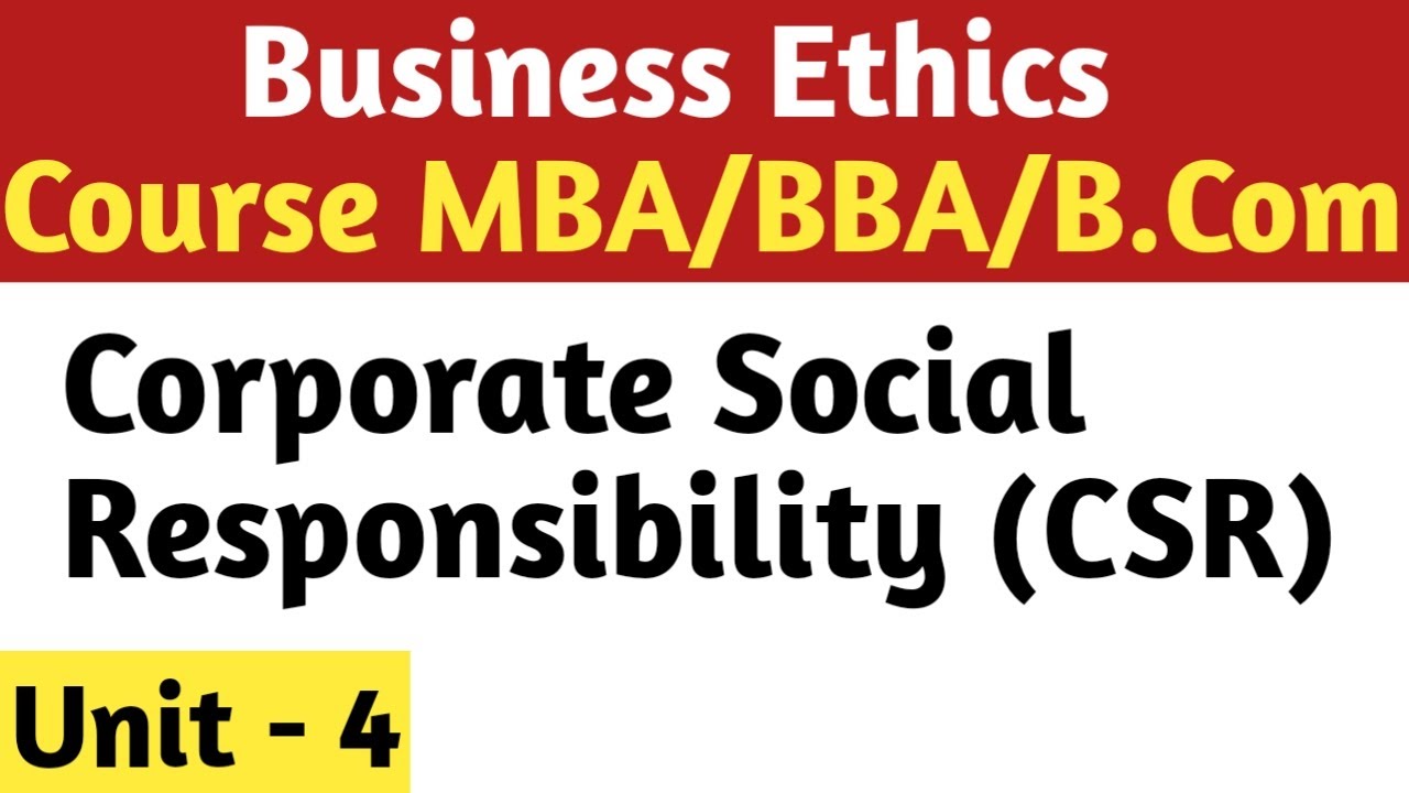 Corporate Social Responsibility (CSR ) | Meaning and definition of CSR ...