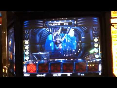 ALIEN Penny Video Slot Machine wiith ALL BONUS LEVELS WON Las Vegas ...
