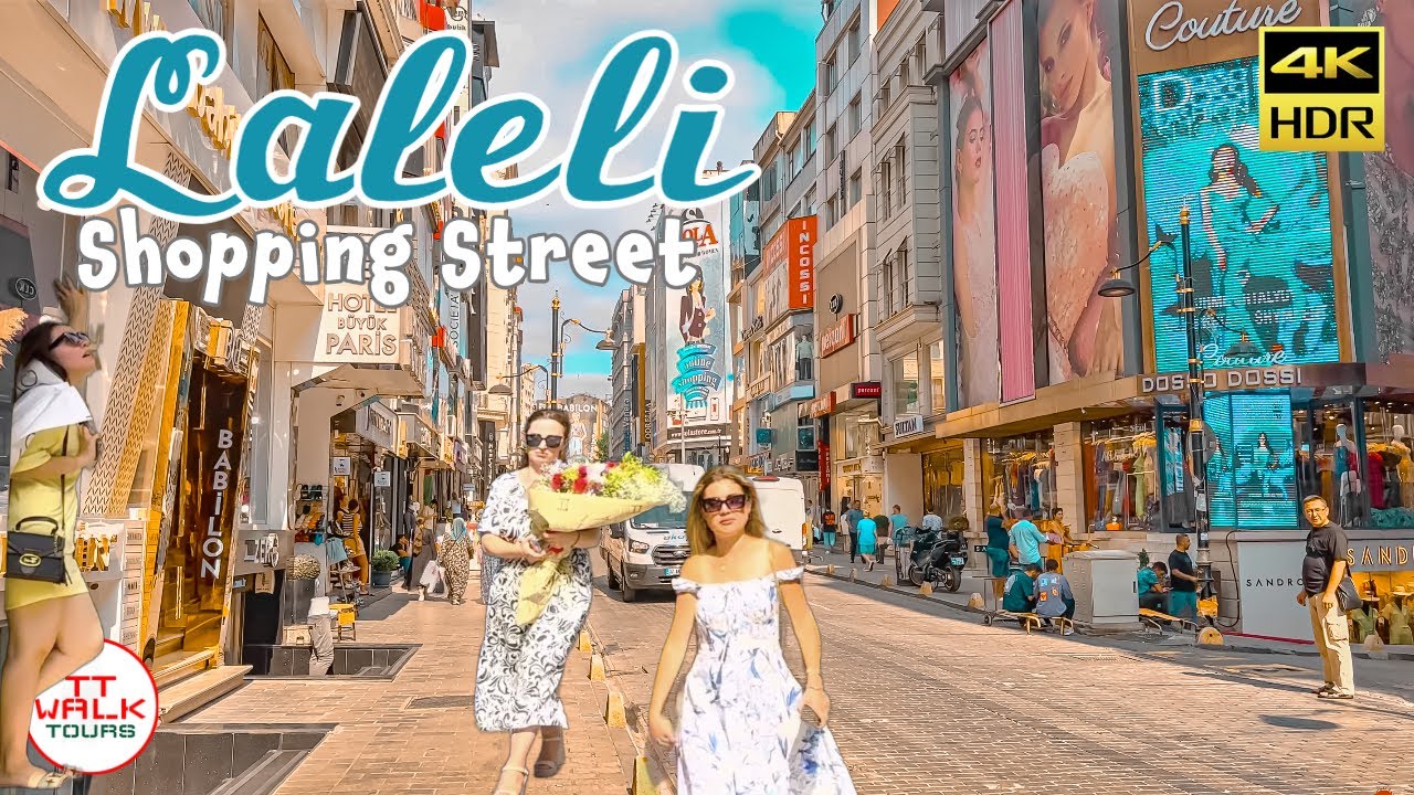 Istanbul Shopping Street Tour, Laleli District | 4K HDR - YouTube