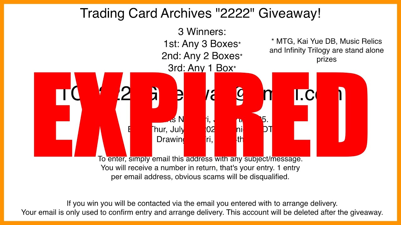 EXPIRED 2,222 Subscriber GIVEAWAY! | MTG Final Fantasy, Infinity ...
