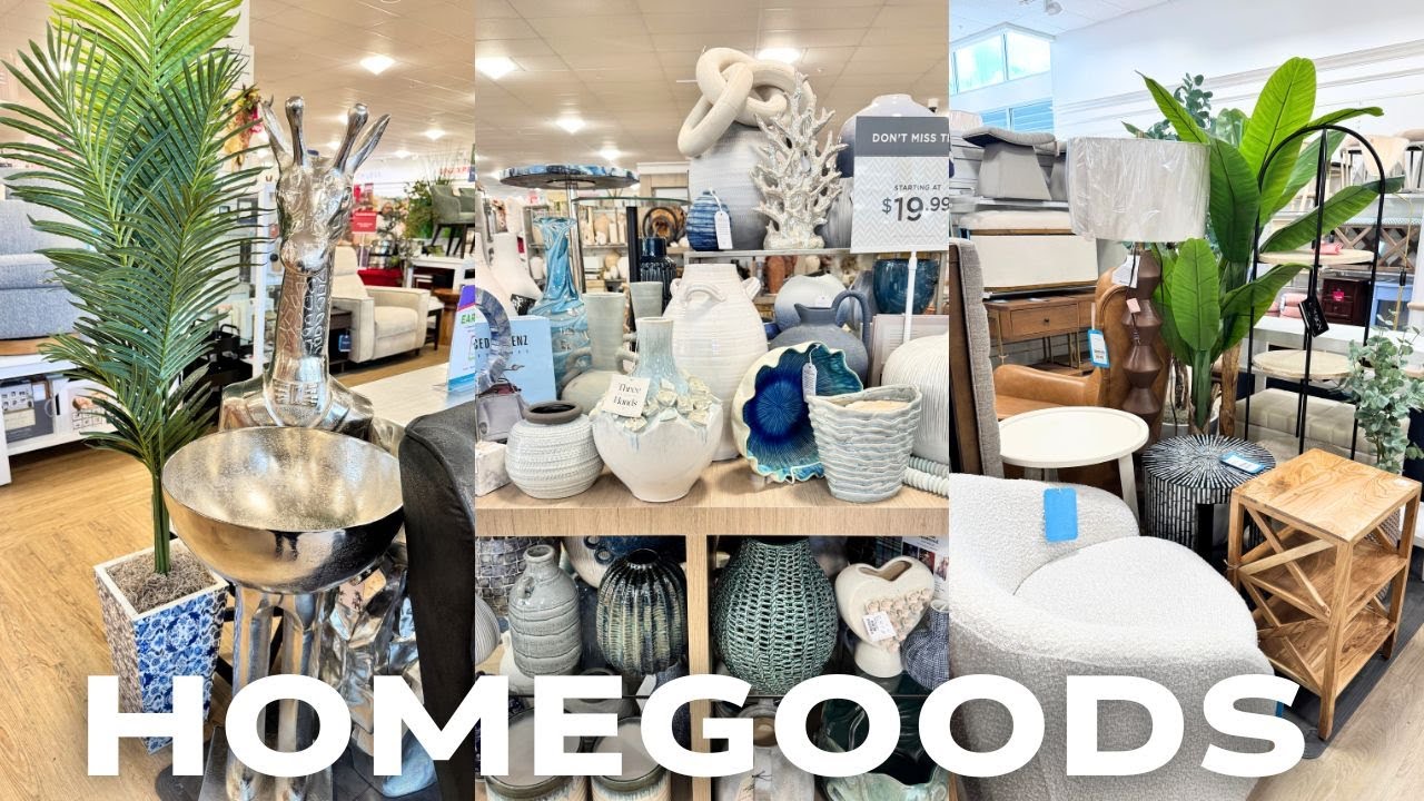 BACK AT HOMEGOODS • SPRING DECOR • SHOP WITH ME - YouTube