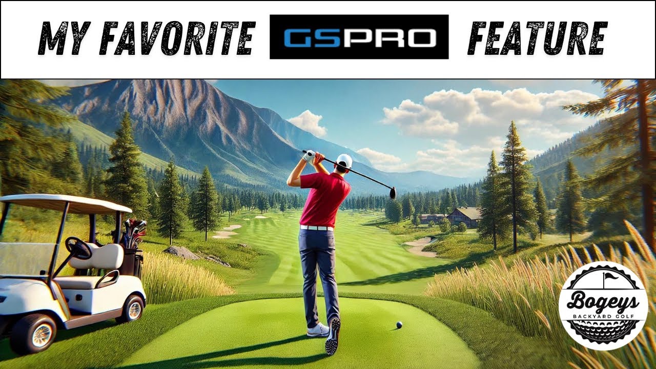 My favorite feature of GSPro. Practice from any position on any hole - YouTube