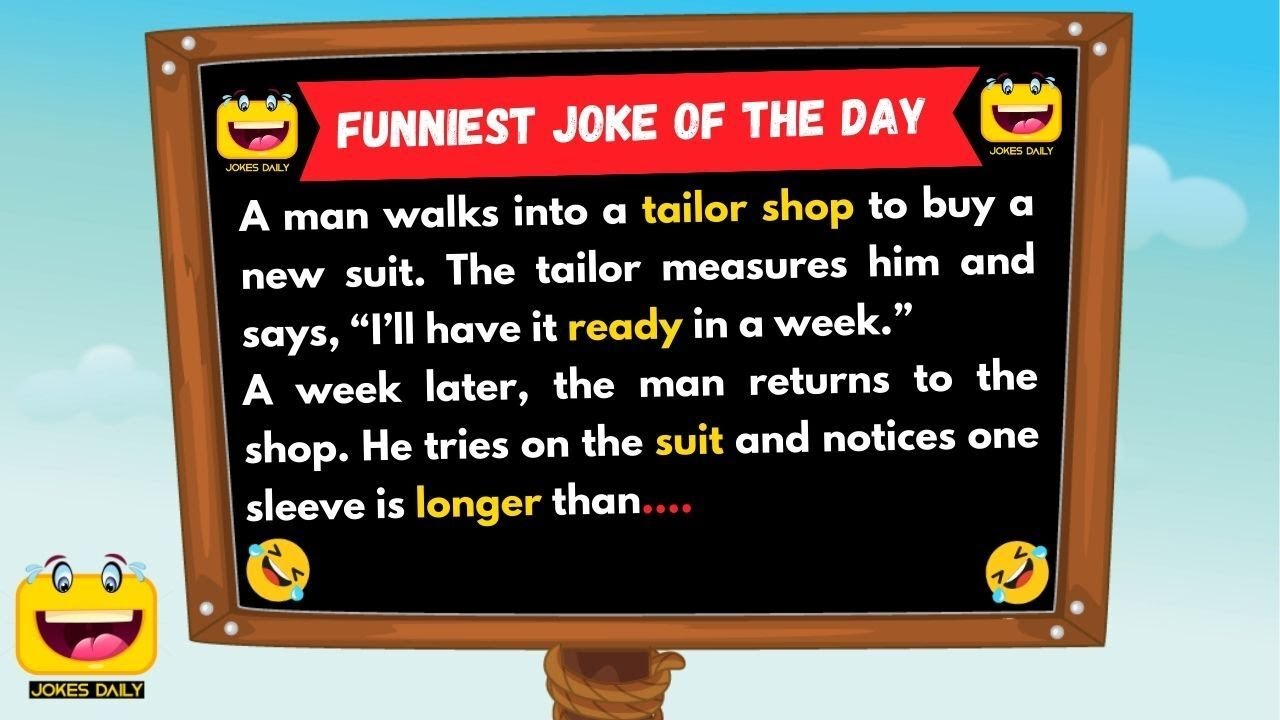 Funniest Joke of the Day - The New Suit... #dailyjokes #jokes # ...