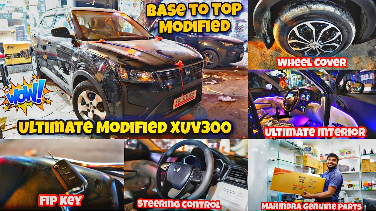 Xuv300 w4 to w8 modified xuv300 w4 modification xuv300 facelift 2024 ...