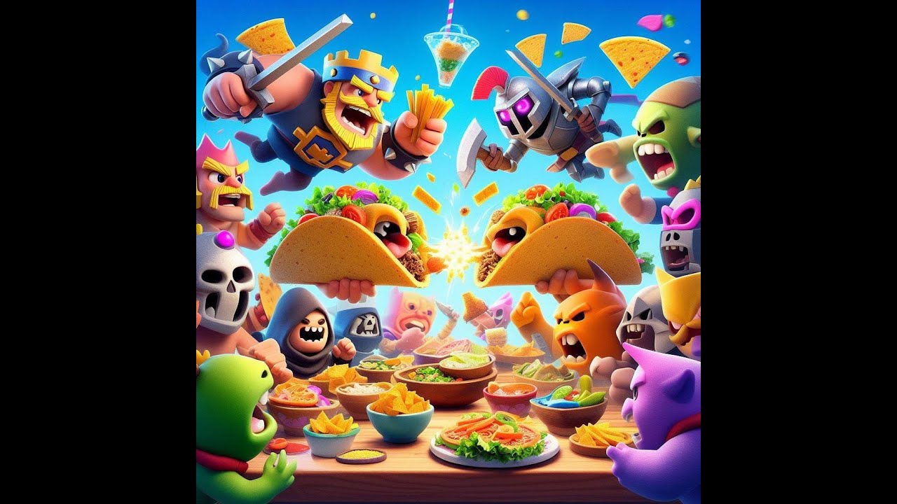 🌮 "Taco Tuesday Tussle: Clash Royale Food Fight! 🌮😂 #cards #sohrts # ...