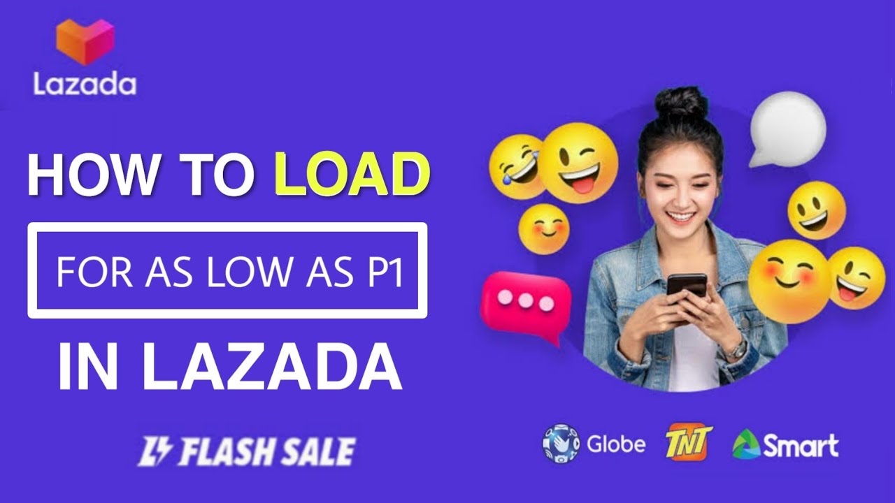 How to BUY LOAD IN LAZADA FLASH DEALS | FOR AS LOW AS 1 PESO - YouTube