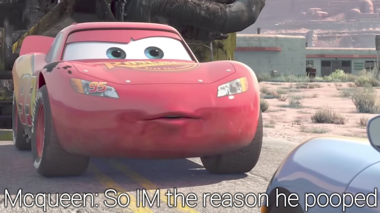 Cars but Mcqueen Can't Stop Pooping (YTP) - YouTube
