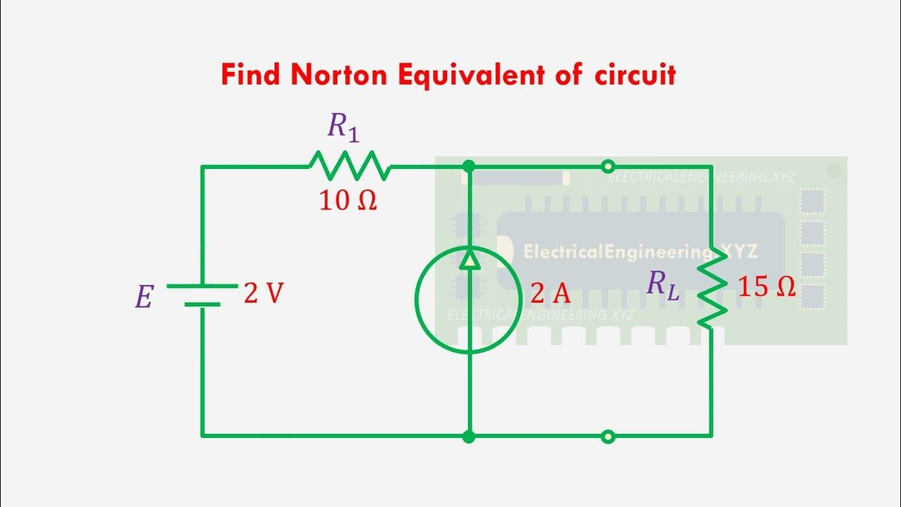 Norton Theorem Solved Example Problem 1 - Norton Equivalent Circuit - YouTube