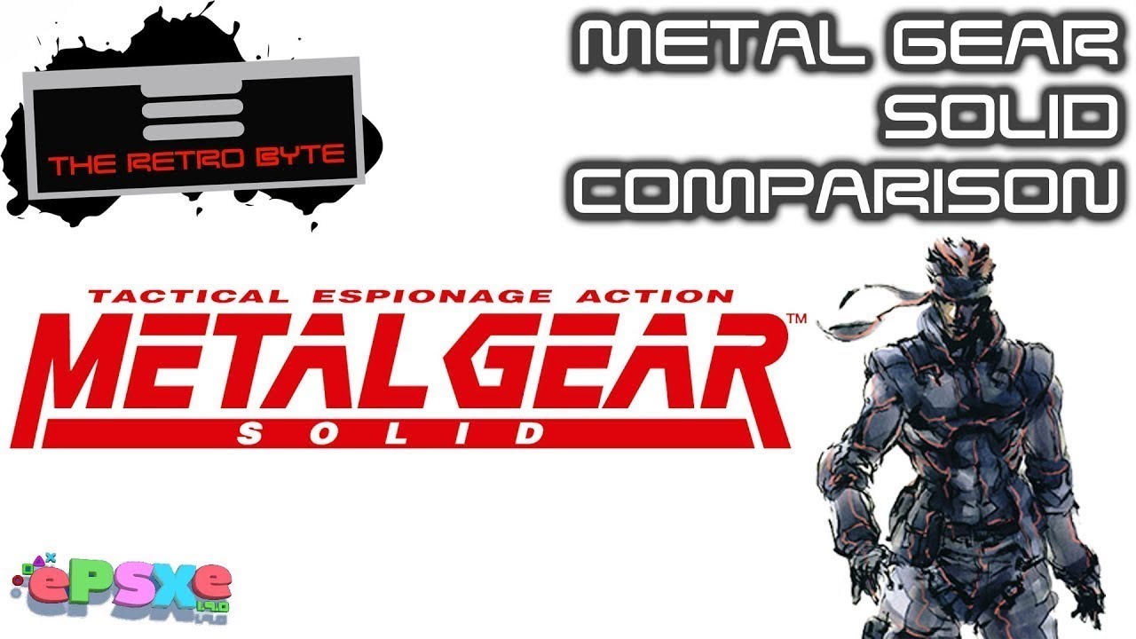 Metal Gear Solid ePSXe vs PSone comparison - The Retro Byte - YouTube