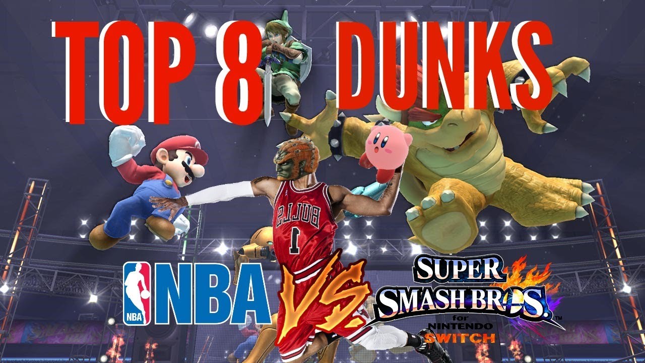 TOP 8 Dunks In Smash 4 - Ft Michael Jordan - YouTube