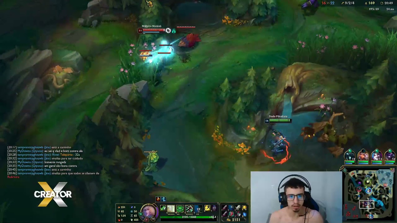 Dudu contando como conseguiu uma das skins mais raras do lol ...