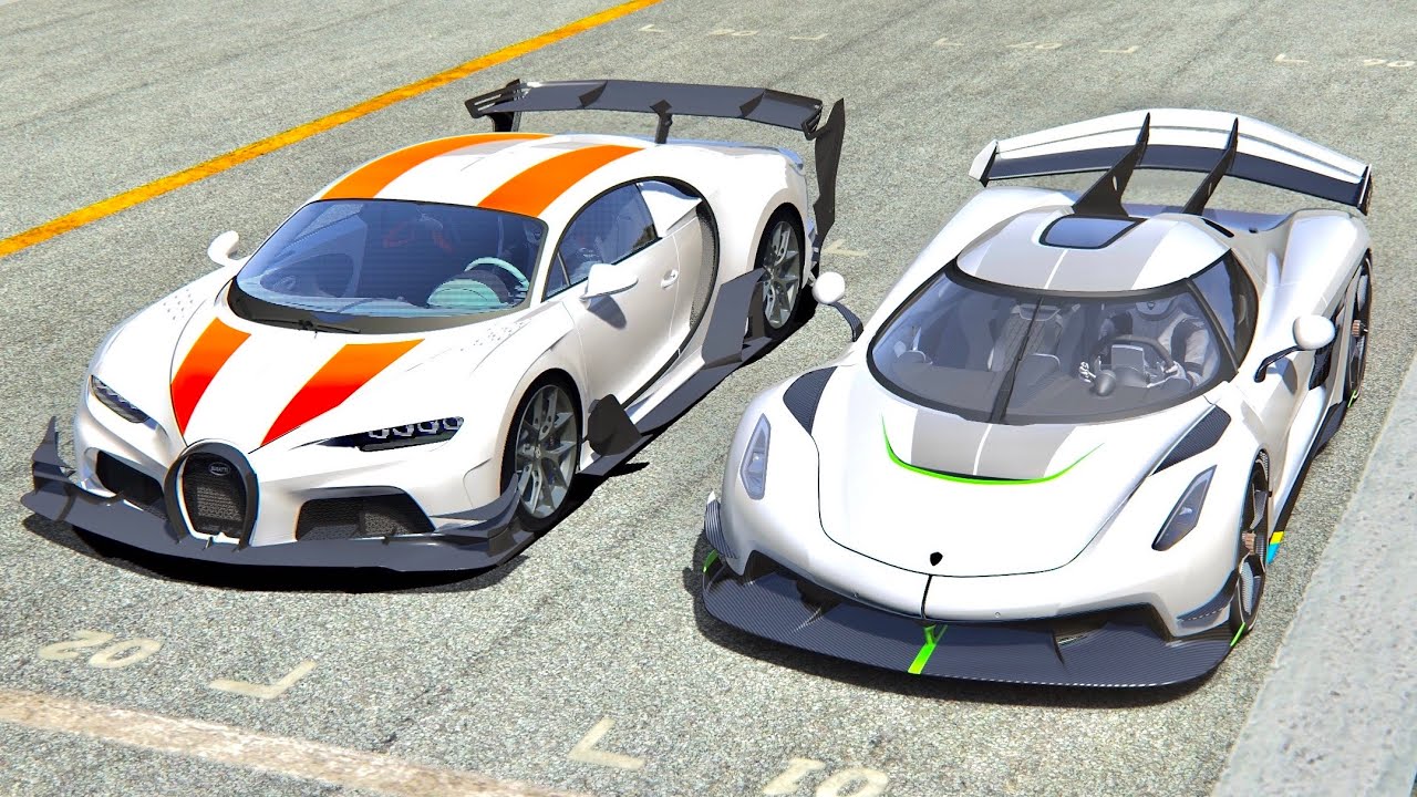 Bugatti Chiron GTR vs Koenigsegg Jesko at Highlands - YouTube