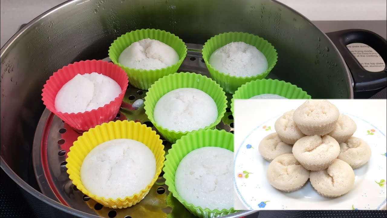 Putong bigas | Using rice flour | Easy steamed rice cake recipe | 4 ...