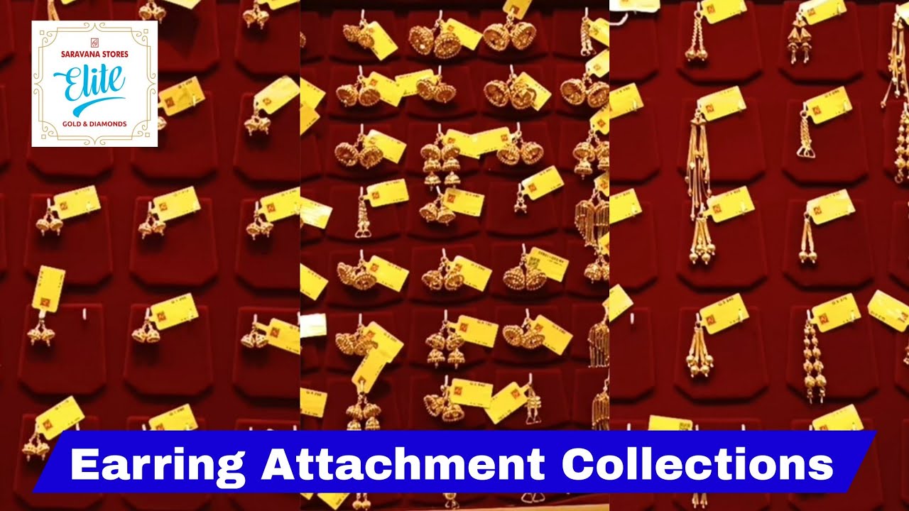 Saravana Stores Elite Earring Attachment Collections | Jimikki ...