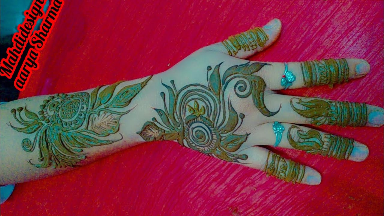 beautiful unique stylish latest Mahdi design #ytvideo#viral video - YouTube