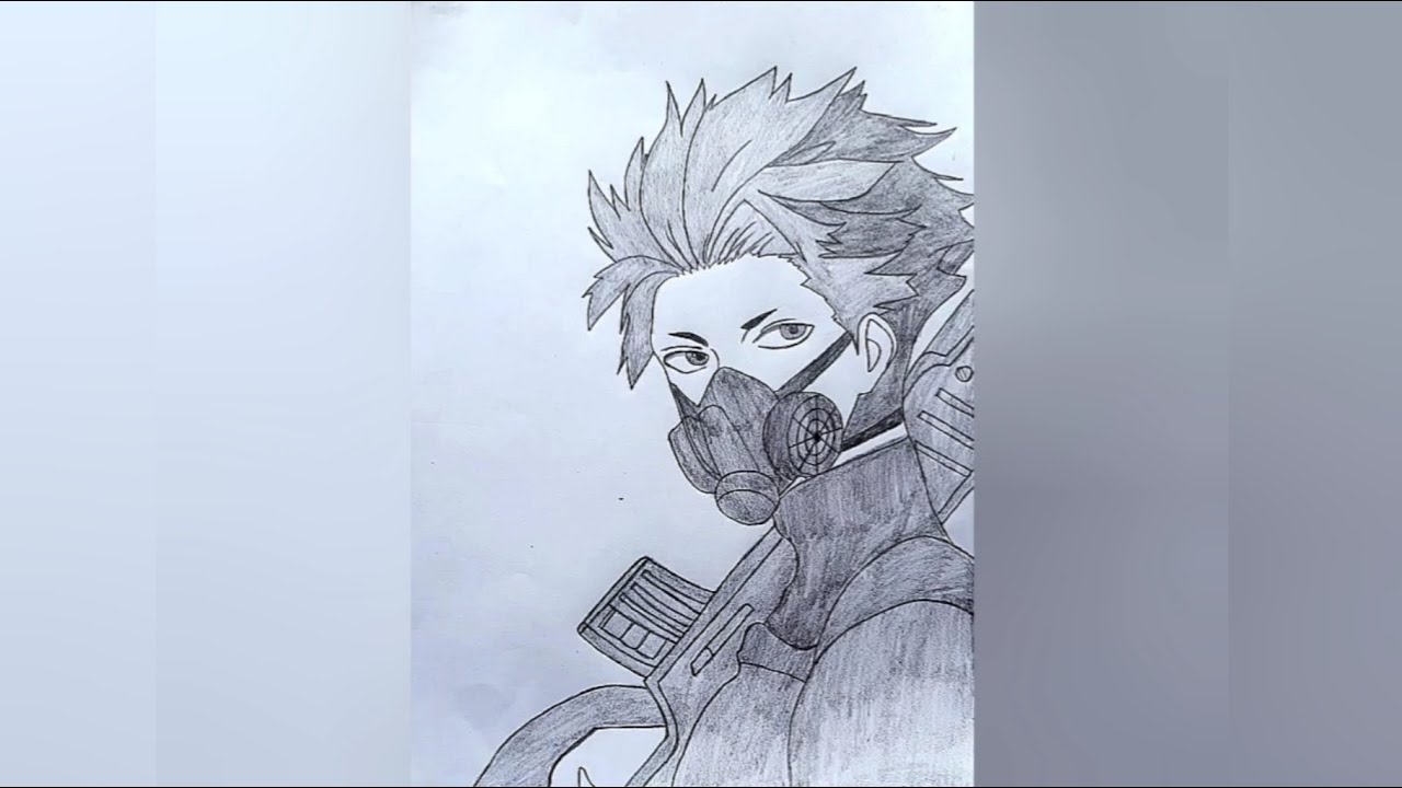 I drawn Zen Narumi by one Pencil ️ | Kaiju No.8 Zen Narumi art ️ - YouTube